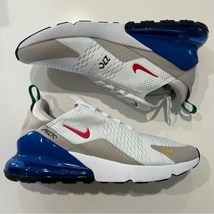 Nike | Shoes | Nike Air Max 27 Running Shoe Sneaker White University ...